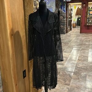 Adore | Sweaters | Nwt Adore Black Knit Open Drape Cardigan | Poshmark